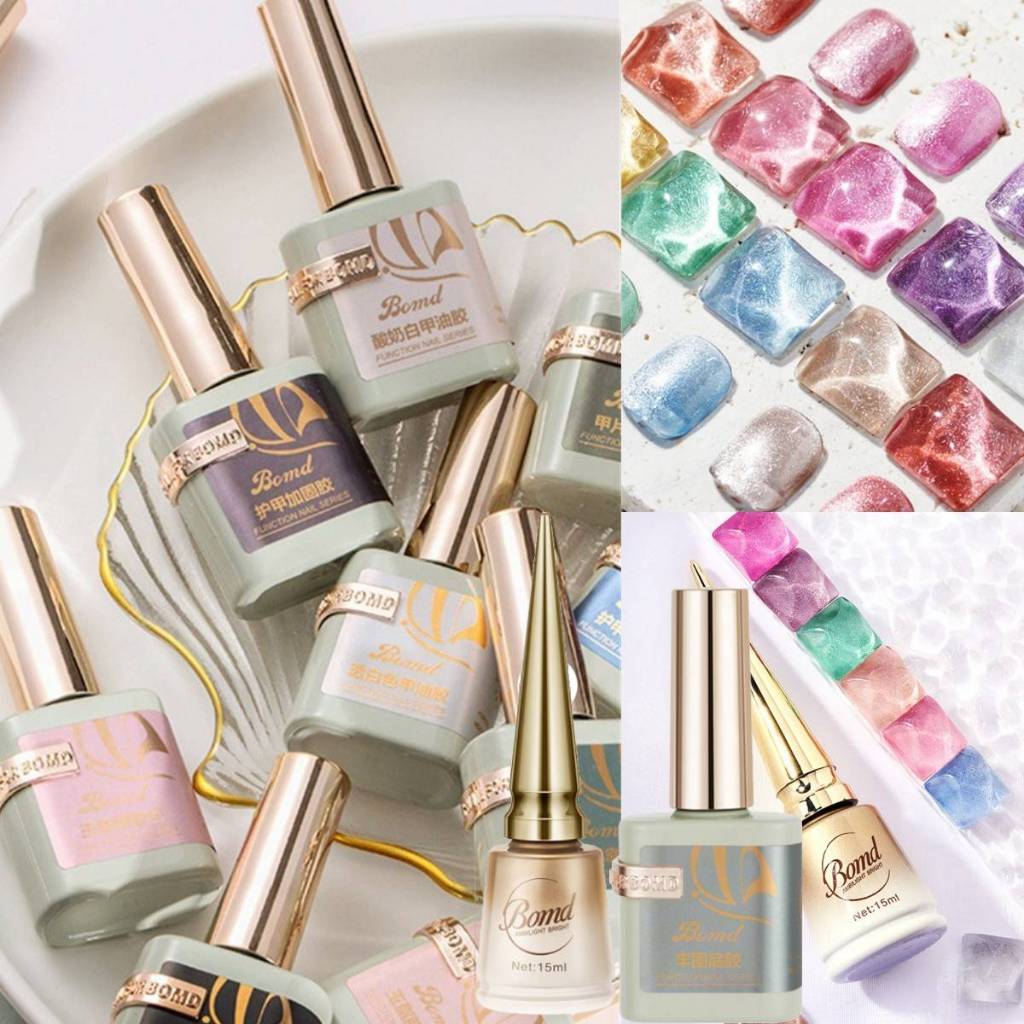 COD 15ml BOMD Nail Functional Glue Transparent Semi Permanent UV Gel ...