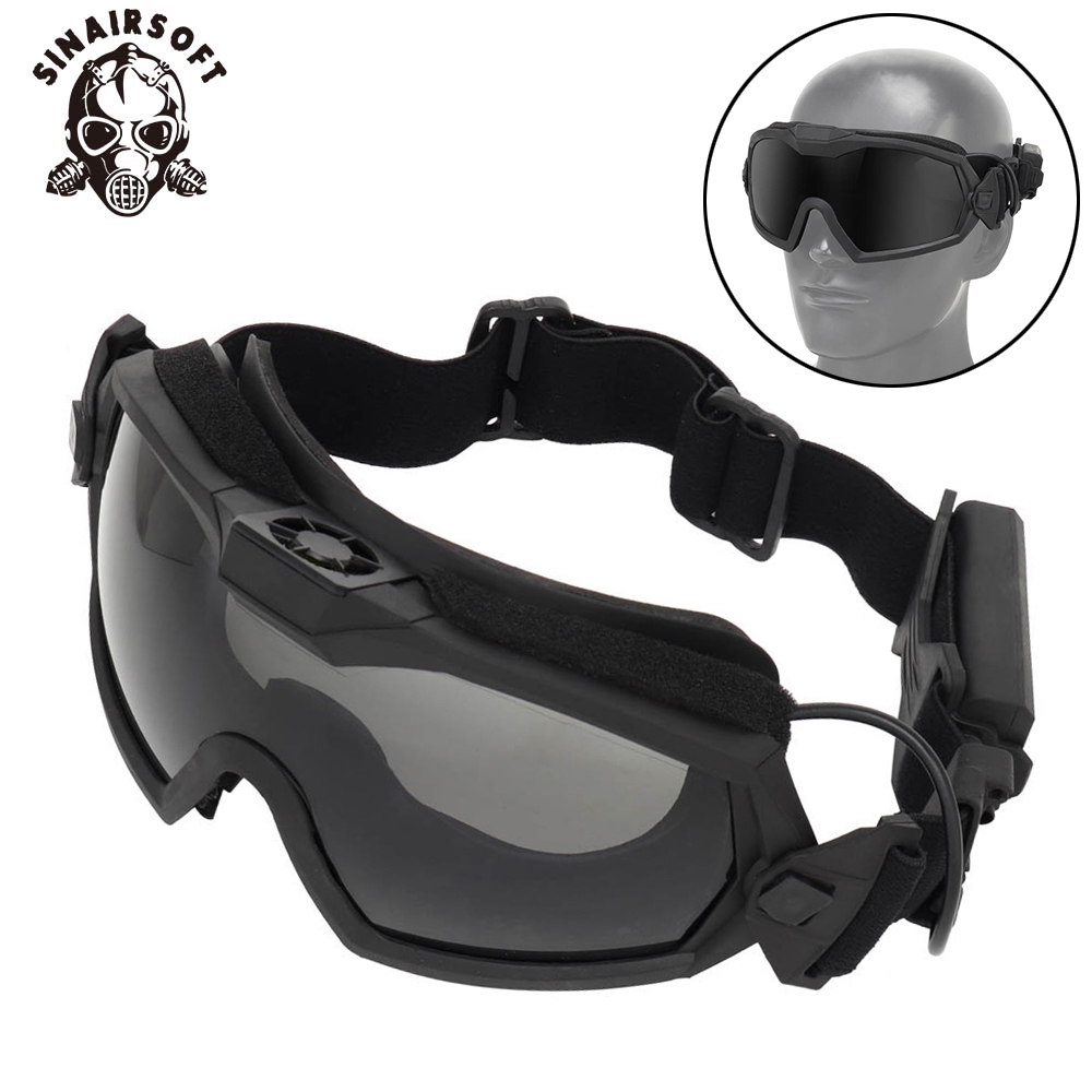 SINAIRSOFT WST Tactical Anti Fog Goggles Outdoor Double Layer Riding ...