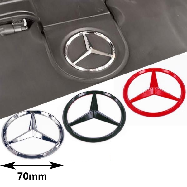 3D Metal Logo Sticker For Mercedes Benz A-Class, C-Class, E-Class, GLA ...