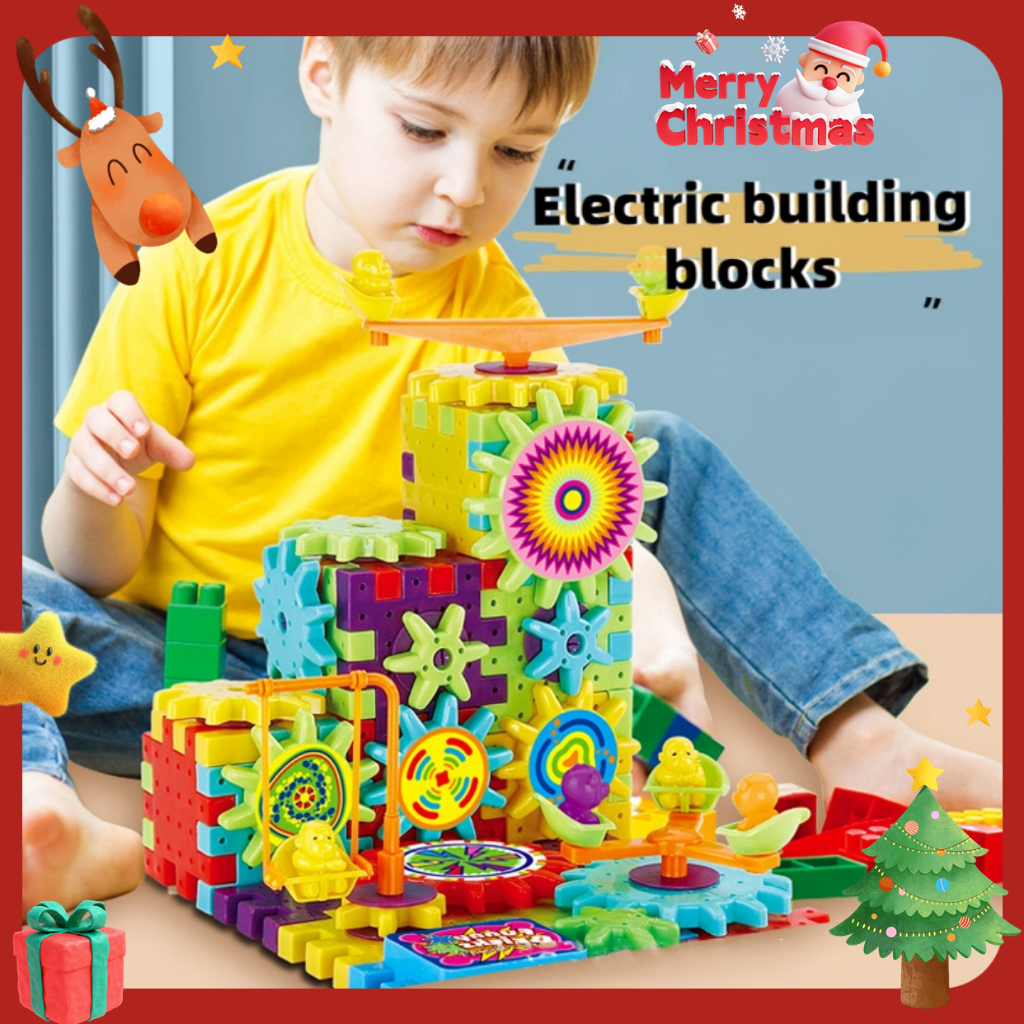 Big Building Blocks Blocks Kids Set Gift Toys for Kids DIY electric ...