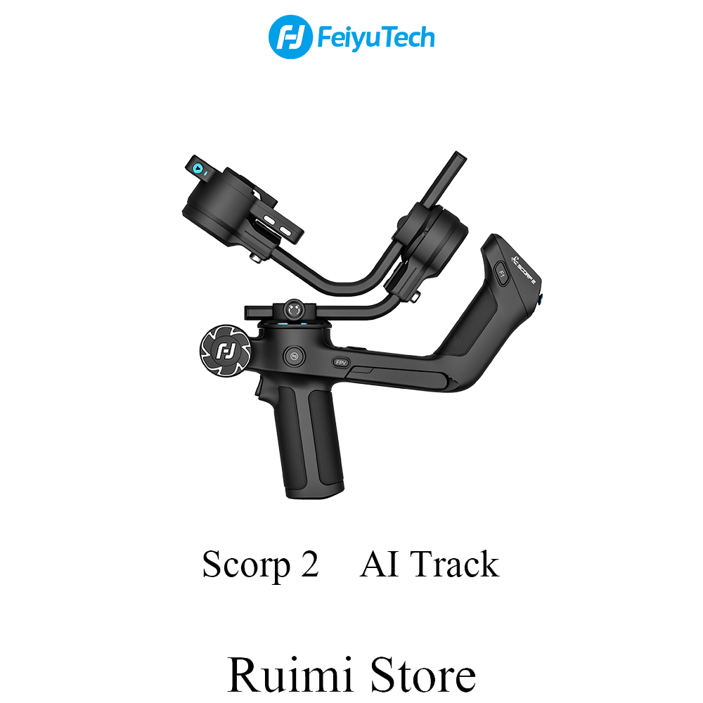 FeiyuTech SCORP 2 Camera Gimbal Stabilizer Built-in AI Tracker Upgrade Joystick Touch Screen for ...