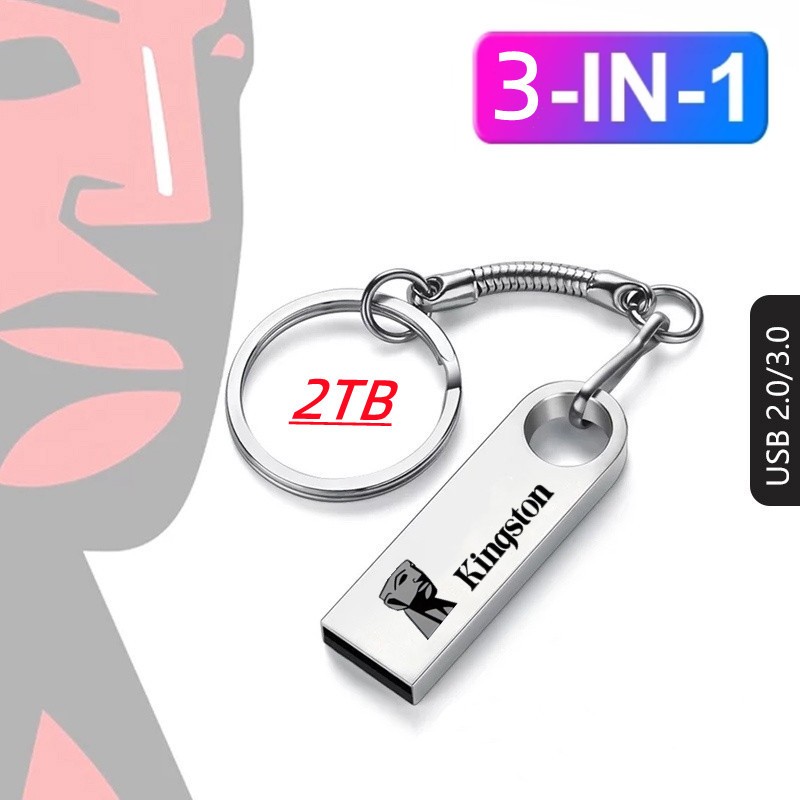 1TB/2TB OTG Flash Drive High Speed Metal Waterproof 512GB 256GB 128GB U ...