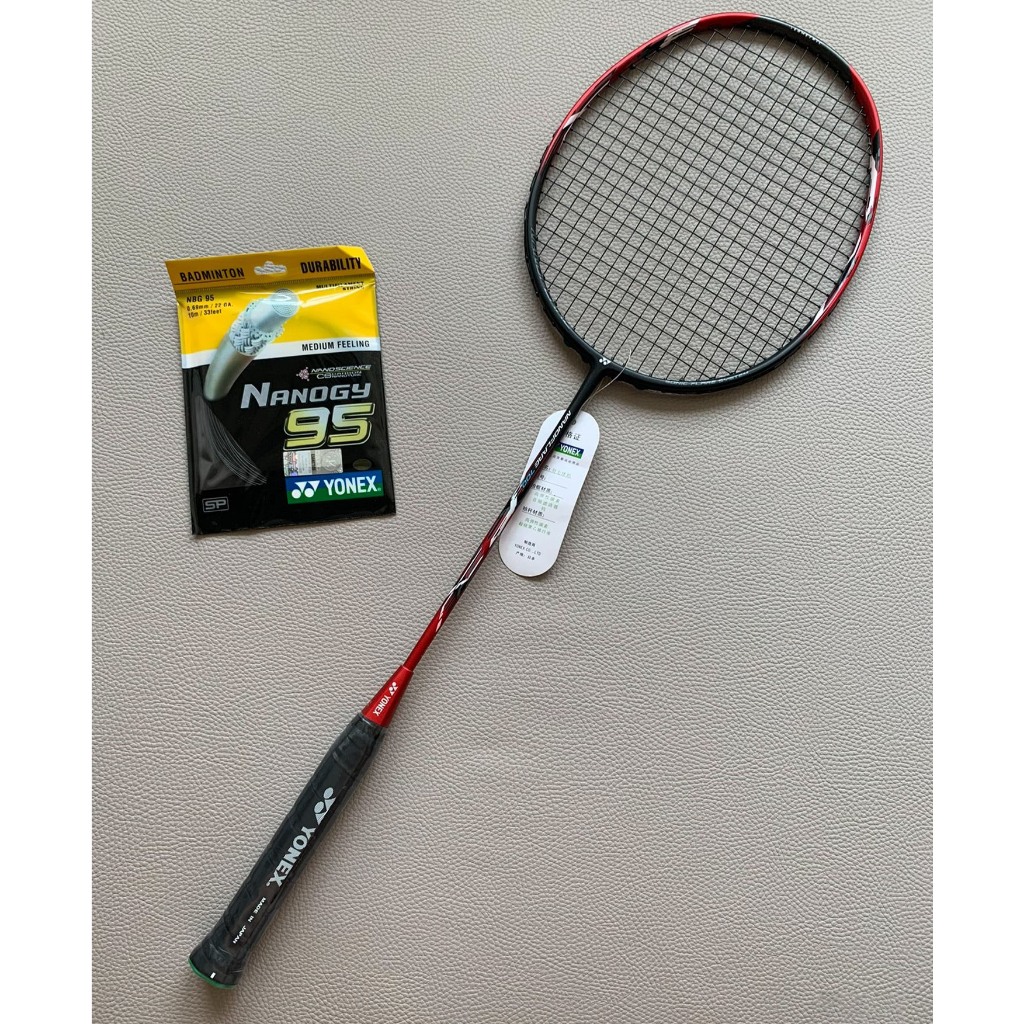 【Ready Stock】YONEX Badminton Racket NANOFLARE 700 Red High elastic ...