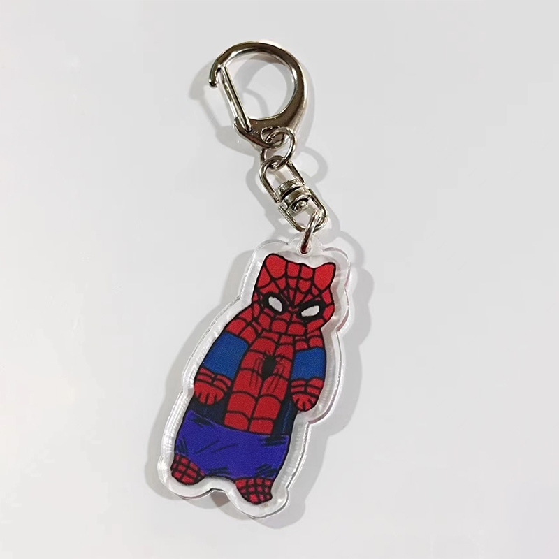 Spider Man Keychain Marvel Super Heroes Key Ring Creative Couple Key ...