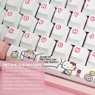 Akko Hello Kitty 3096 Mechanical Keyboard Wired with PBT Dye-sub ...