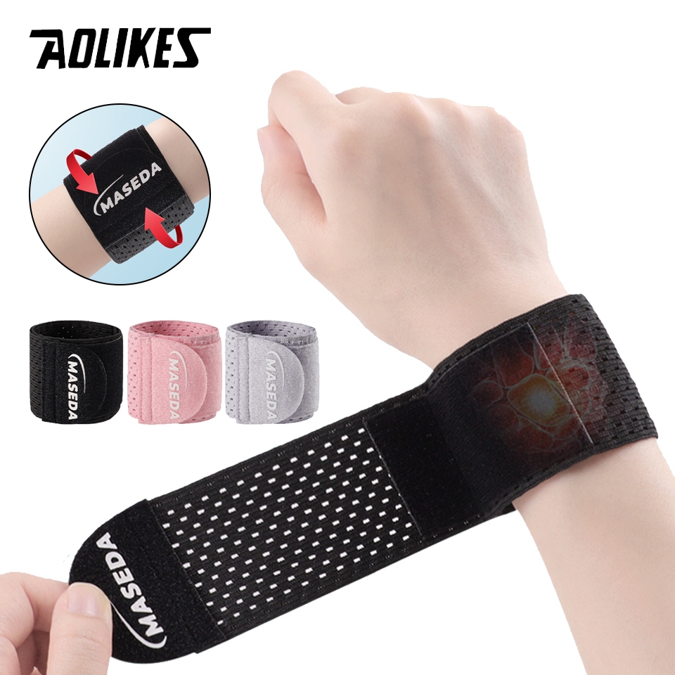 AOLIKES 1Piece Wrist Support Brace Elastic Breathable Wristband For ...