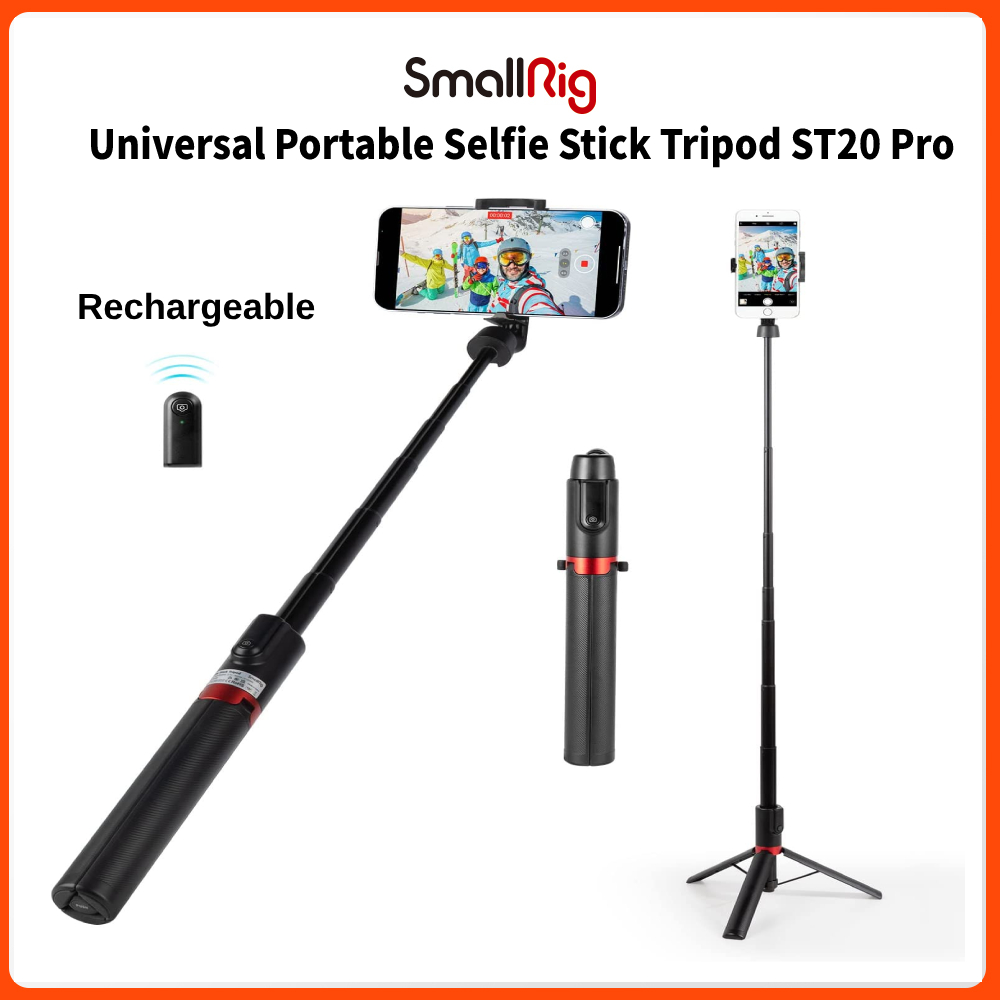 SmallRig Phone Selfie Stick Portable Selfie Stick Tripod for Vlog or ...