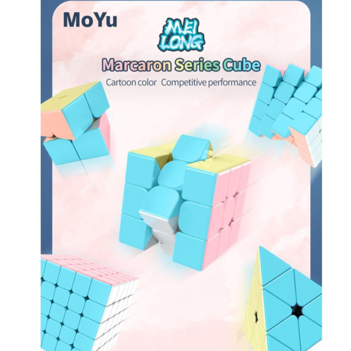 [Picube] MoYu Meilong 2x2 3x3 4x4 5x5 Macaron Magic Cube Antistress ...