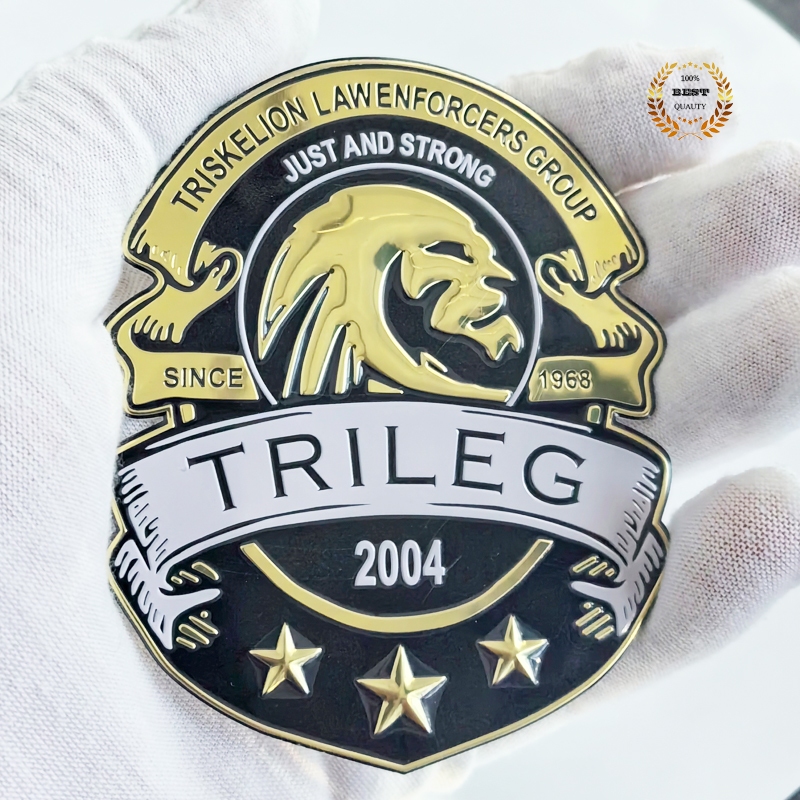Bendable TRILEG Emblem High Quality 3.5 Inches TRISKELION LAWENFORCERS ...