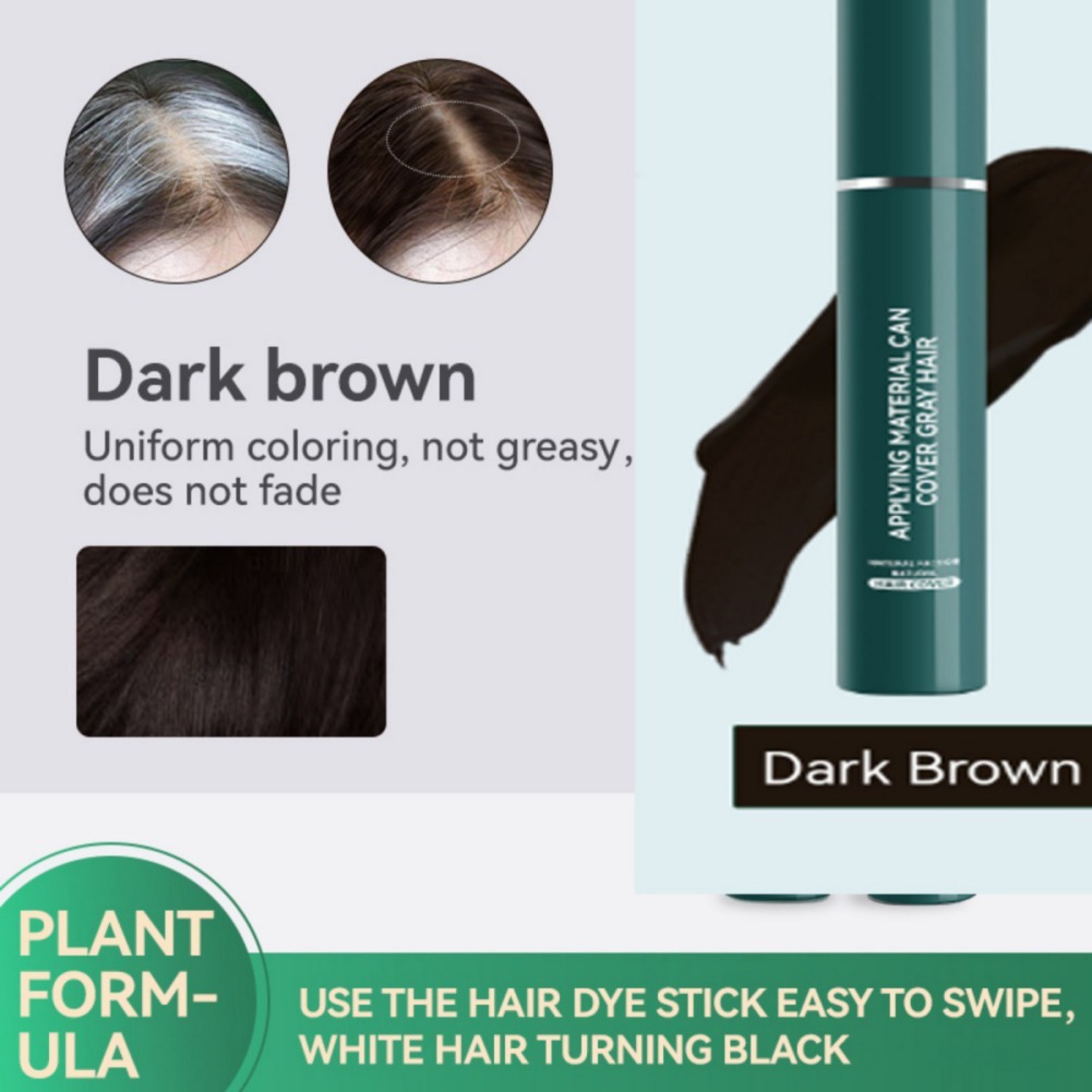 Disposable Hair Dye Stick Cover Gray White Hair Waterproof Natural ...