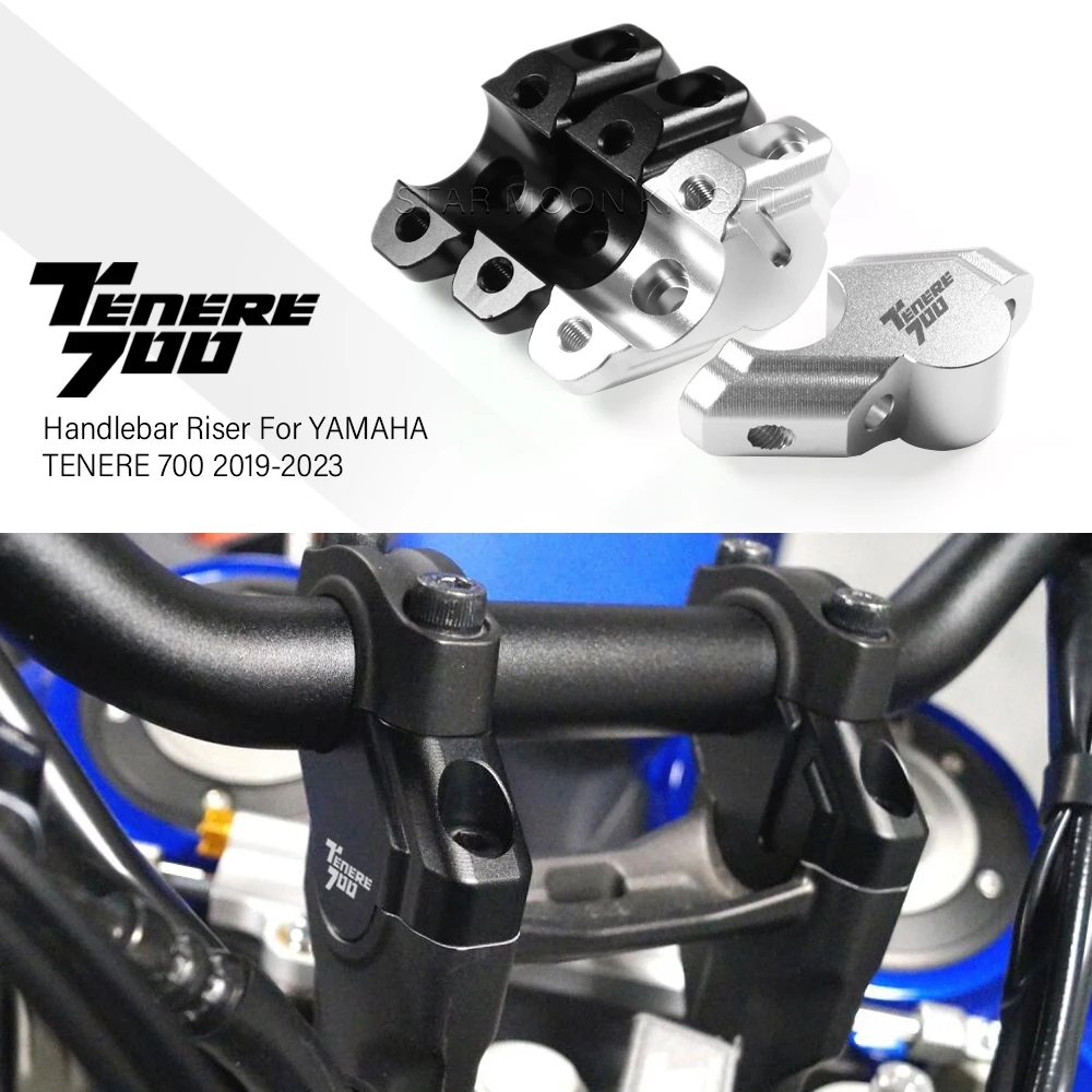 CNC Handlebar Riser Clamp For YAMAHA TENERE 700 Tenere700 World Raid ...