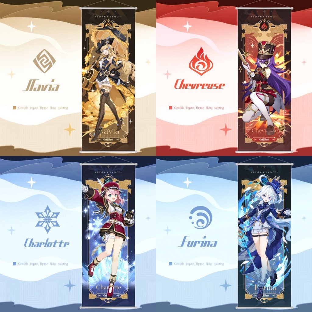 Genshin Impact Chevreuse Navia Wriothesley Neuvillette Animation game ...