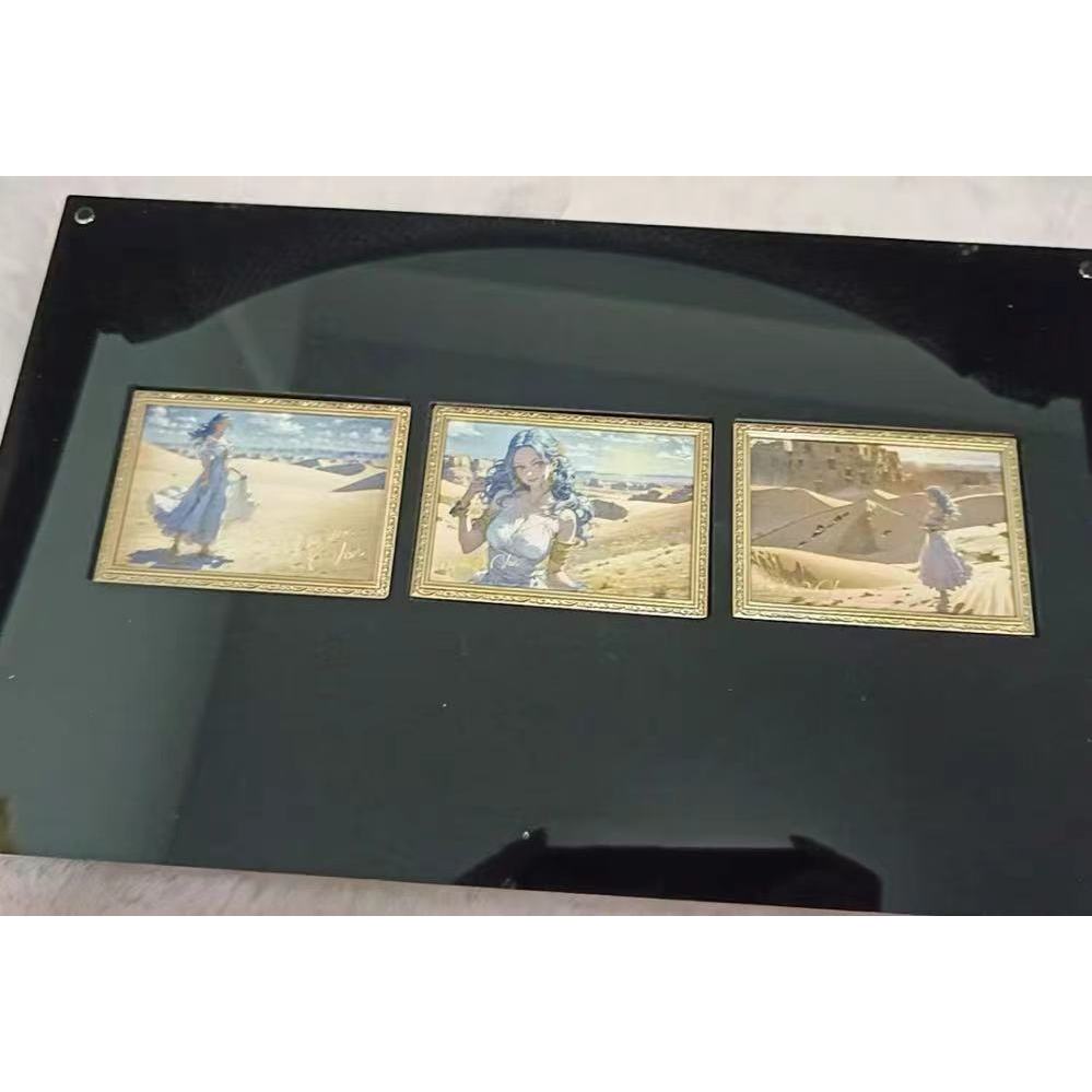 One Piece Card Anime Card Metal Card Oil Painting Whole Set 3 Cards ...