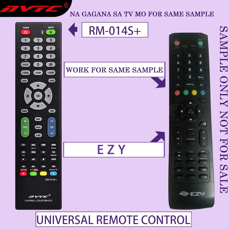 EZY Remote Control Smart TV 100% Universal remote control na gagana sa ...