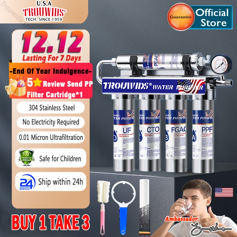 TROUWIDS Alkaline Water Filter Water Purifier Filter Faucet ...