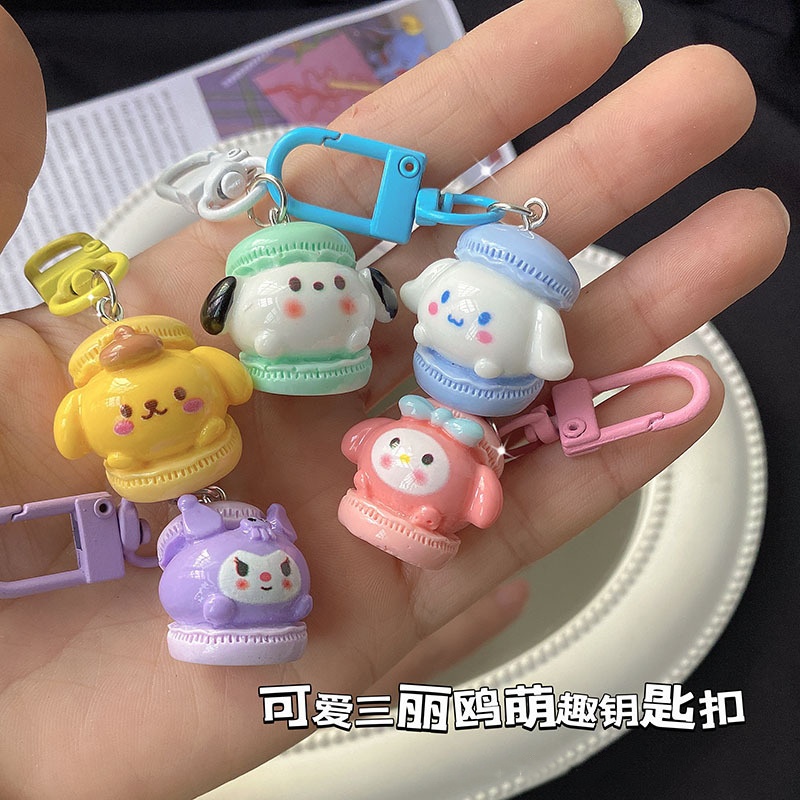 Cute Sanrio Keychain Pendant Strawberry Bear Japanese Keychains Anime ...