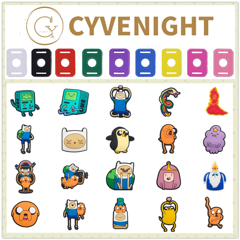 【Ready Stock】New Cute Cartoon Adventure Time Theme Shoe Charms Jibbitz ...