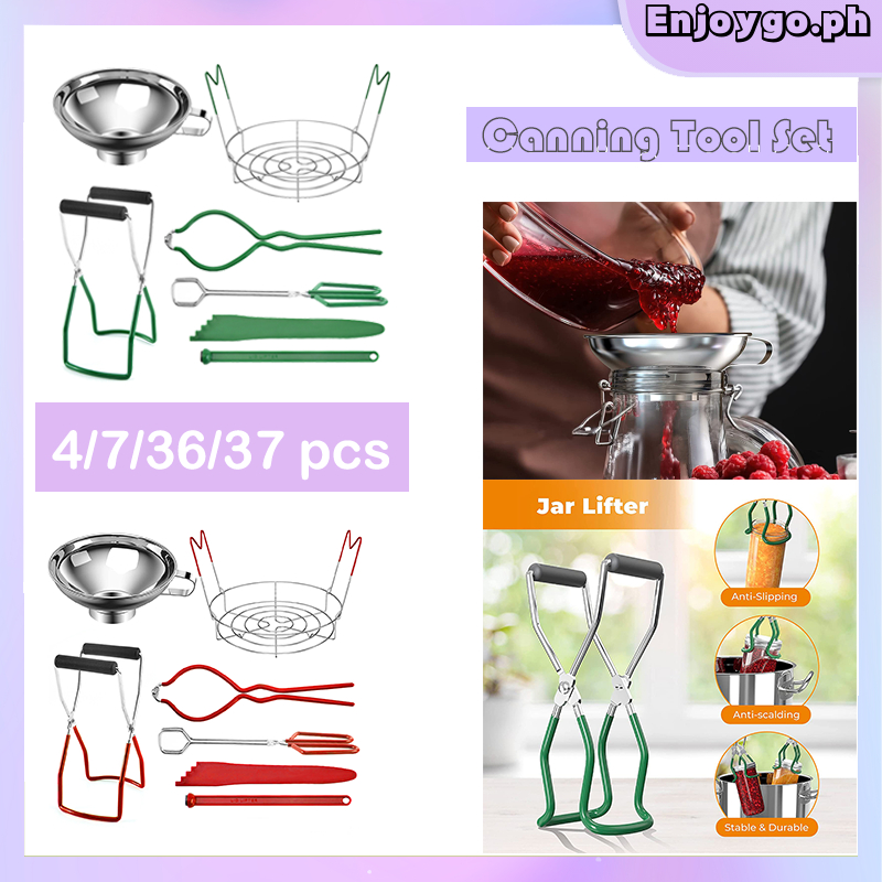 37Pcs Canning Supplies Starter Kit Canning Tools Set Stainless Steel ...