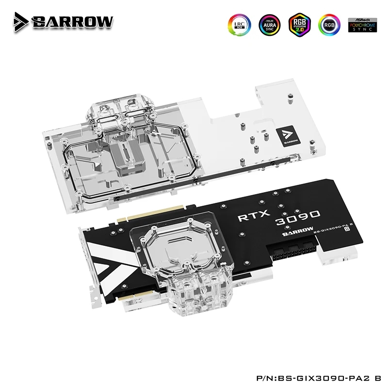 Barrow GPU Water Block Backplane Block for Gigabyte AORUS RTX 3090 3080 ...