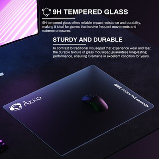 Akko Glass Gaming Mousepad, Professional Large Mouse Mat, Special Glass ...