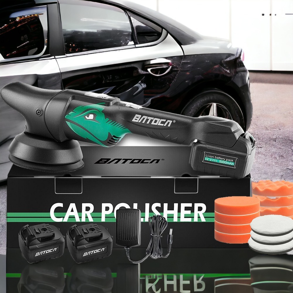 Batoca S2 Cordless Car Polisher Set 2 x 5.0Ah Battery Wireless Car ...