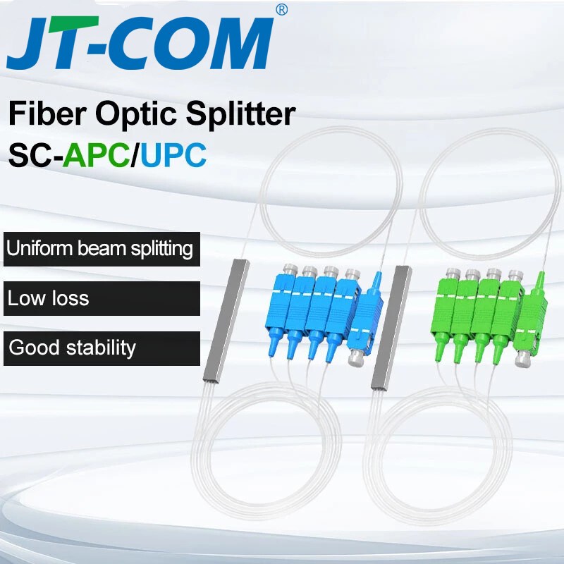 JT-COM PLC Splitter 1:2 | 1:4 | 1:8 | 1:16 | 1:32 PLC UPC/APC Splitter ...
