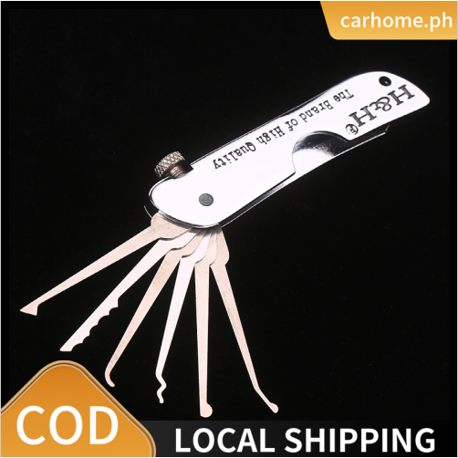 Lock Picking Set Foldable 7 in 1 Stainless Steel Lock Pick Set with ...