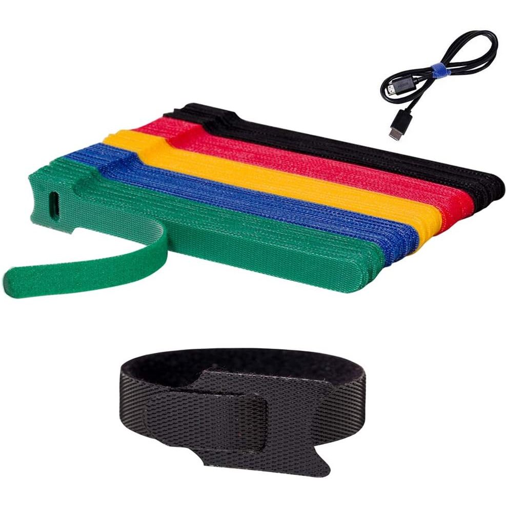 Velcro Strap Data Cable Management Reverse Buckle Bicycle Wire Binding ...