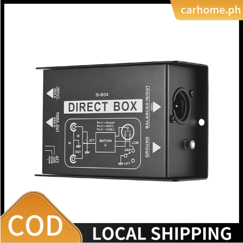 Professional Single Channel Passive DI-Box Direct Injection Audio Box ...