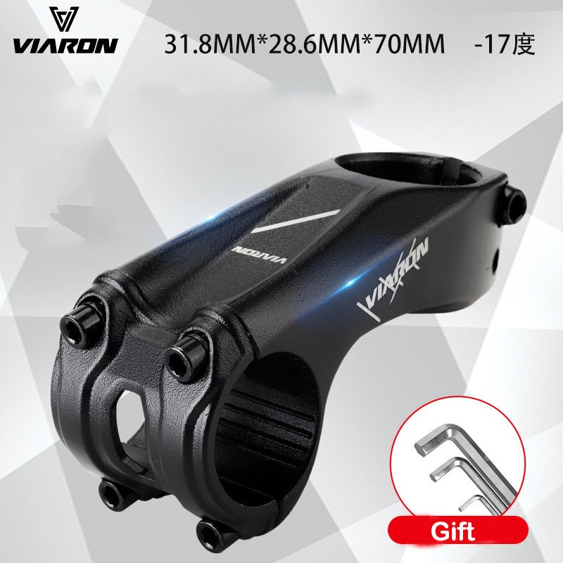 Viaron mountain bike stem negative 17 degrees 70mm off-road aluminum ...