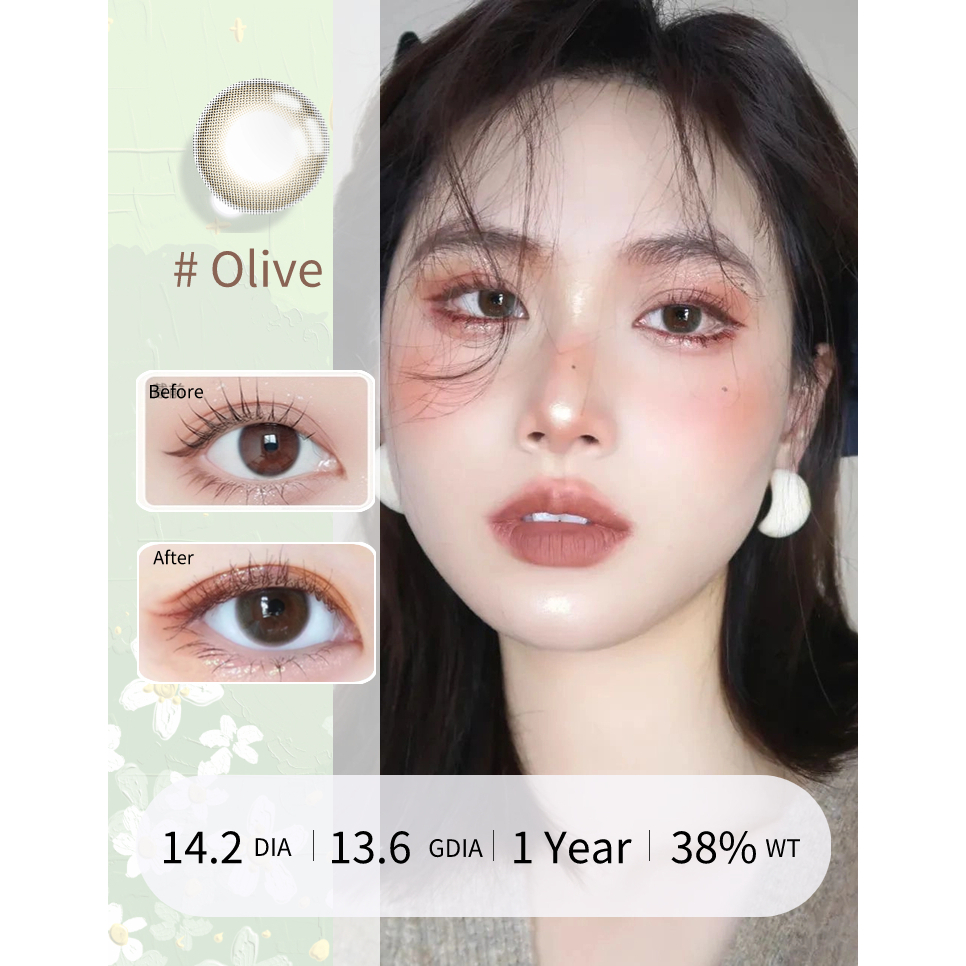 Visual Click 50 Models Contact Lens 1 Pair Colored Contacts For 1 Year ...