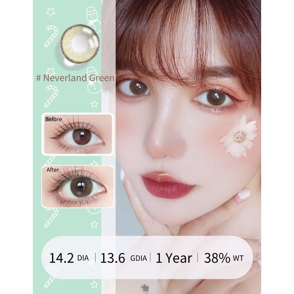 Visual Click 50 Models Contact Lens 1 Pair Colored Contacts For 1 Year ...