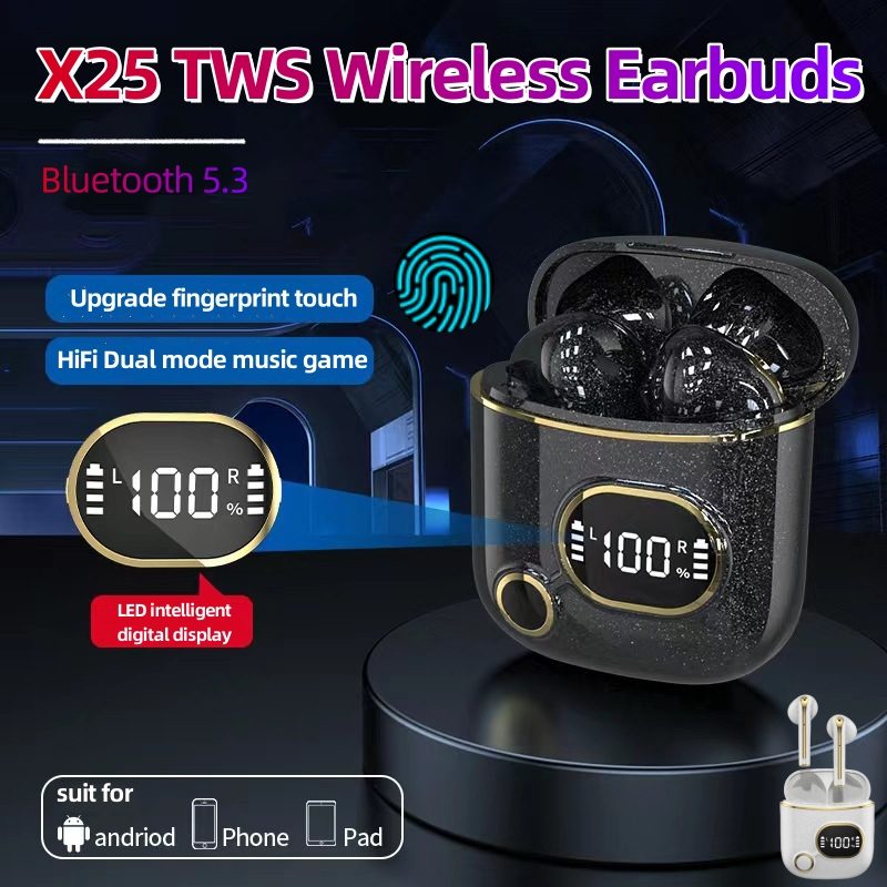 X25 TWS Wireless headphones Bluetooth Earphones for Gaming headset ...
