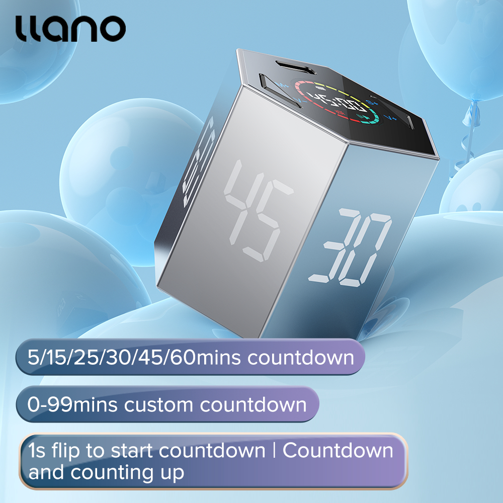Llano Ticktime Kitchen Timer Led Digital Clock With Magnetic Countdown Timer Multi Function