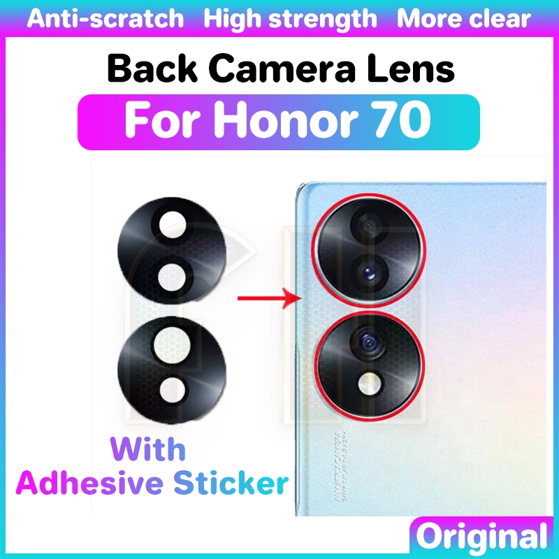 Back Camera Glass Lens Cover For Huawei Honor 70 Rear Camera Glass With ...