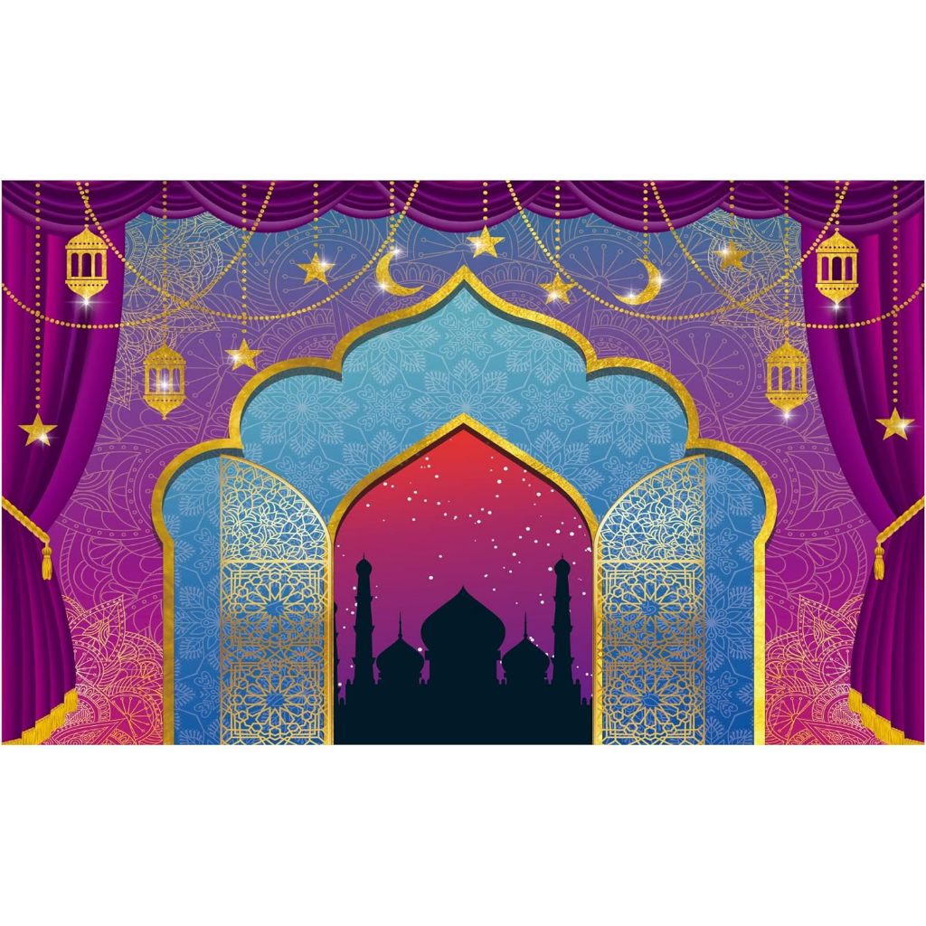 5x3ft Arabian Nights Moroccan Party Photography Backdrop for Birthday ...