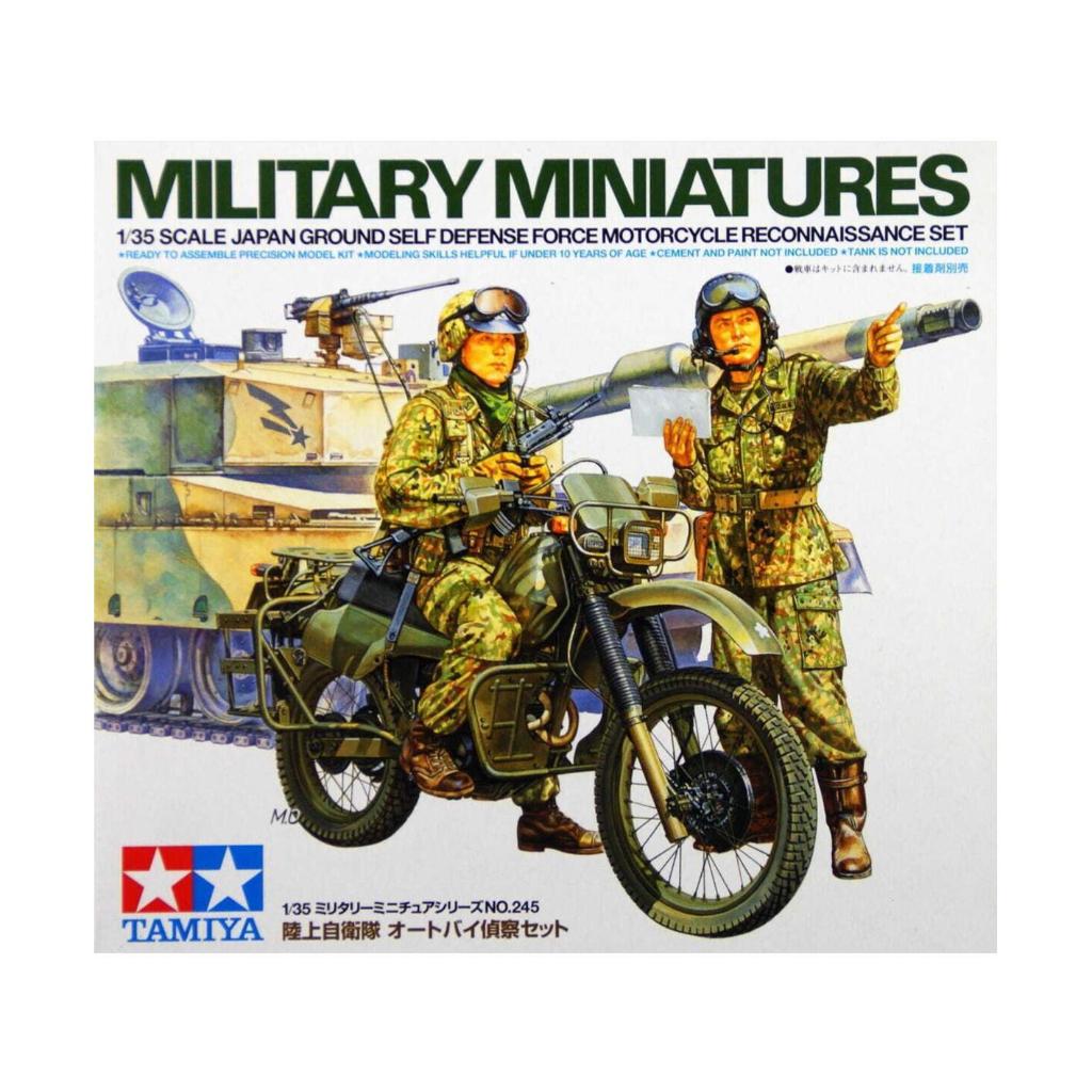 Tamiya 35245 1/35 Scale Model Kit Japanese JGSDF Motorcycle ...