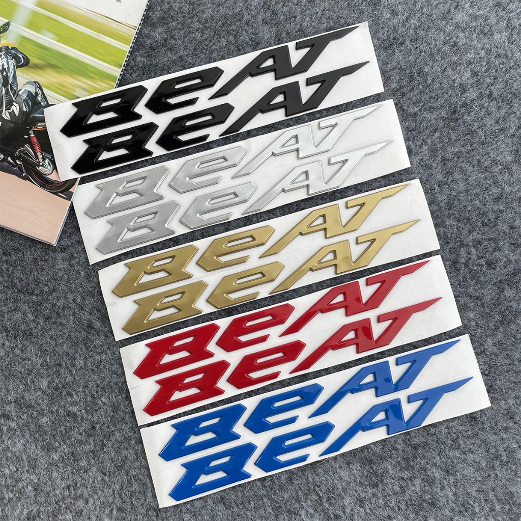 Honda Beat 3D Logo Sticker Motorcycle Logo Sticker Waterproof Sun ...