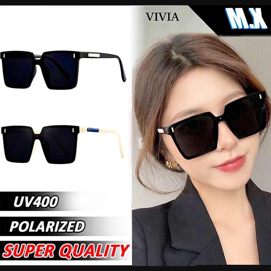 【READY STOCK】Korean Design Polarized Shades UV Protection Sunglasses For Women or Men MX-VIVIA ...