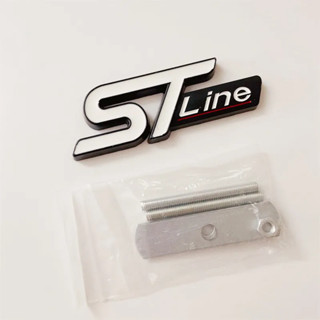 3D Metal ST Line Logo Car Front Grill Emblem Sticker Trunk Badge For ...