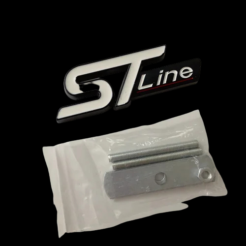 3D Metal ST Line Logo Car Front Grill Emblem Sticker Trunk Badge For ...