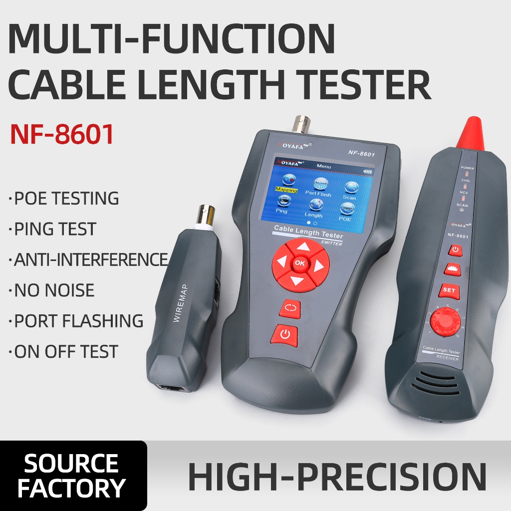 Network Cable Tester POE/PING Tester Multifunctional Network Tester ...