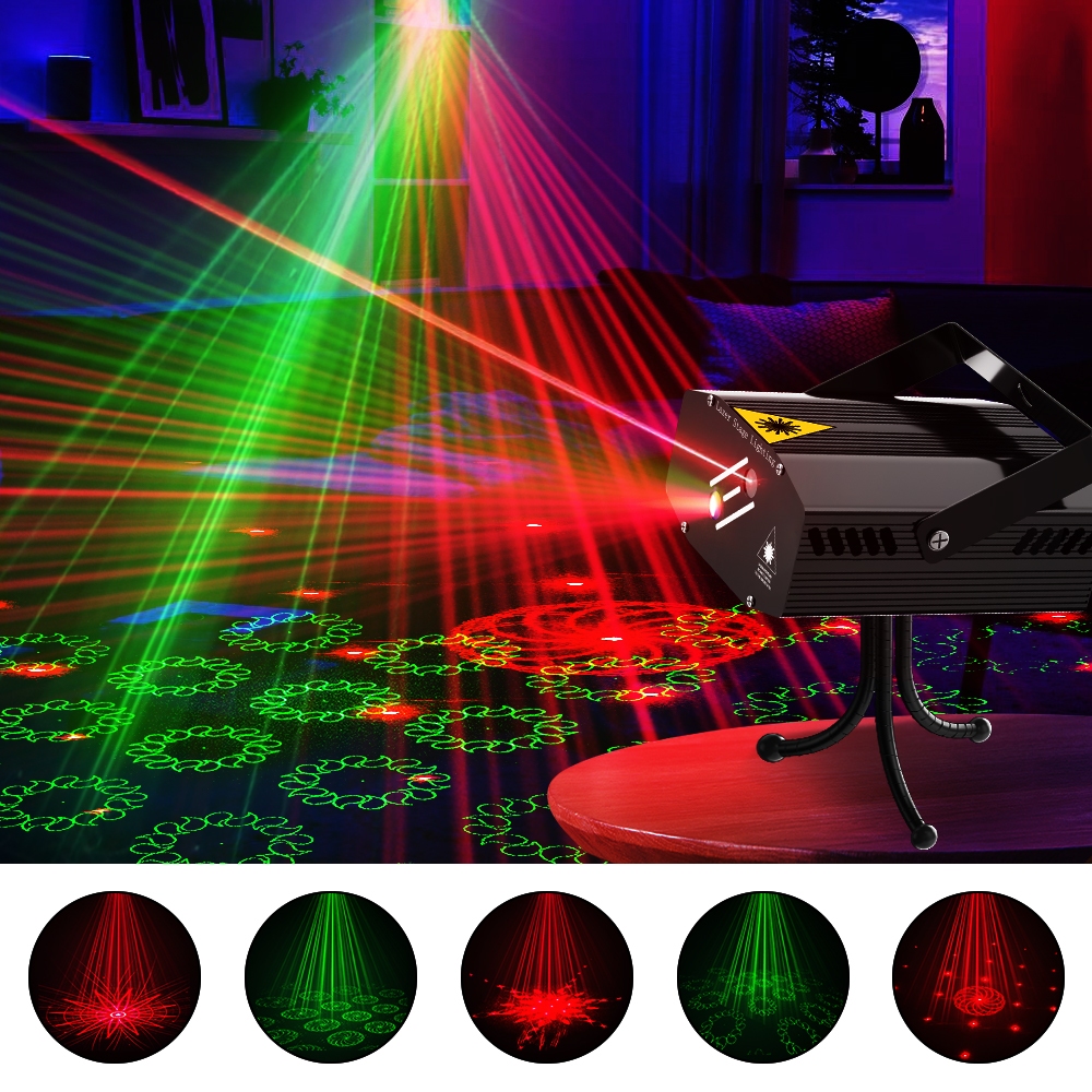 16 Pattern laser light Mini Laser Projector DJ Disco Light Stage Laser ...