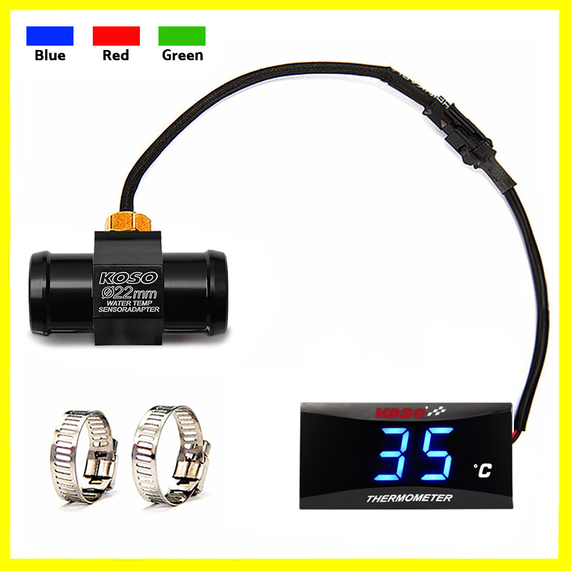 KOSO Meter Motorcycle Water Temperature Temp Gauge Sensor Adapter ...