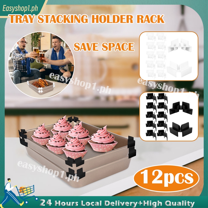 12Pcs Tray Stackers Plastic Freeze Dryer Tray Stackers Set Space Saving ...