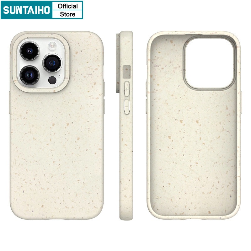 Suntaiho Simple Wheat Casing Biodegradable Silicon Soft Shockproof ...