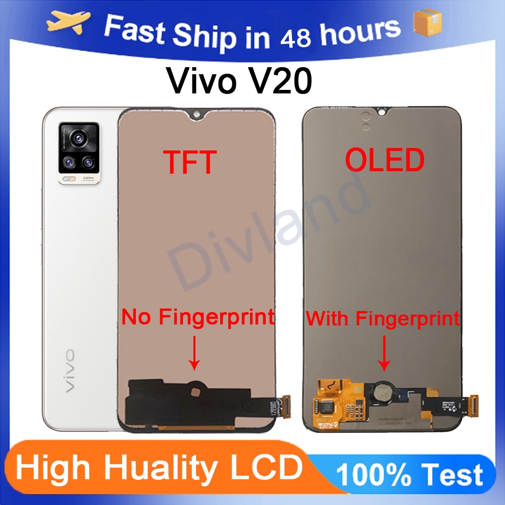 OLED TFT Vivo V20 V20 SE V20 Pro V21 4G V21 5G V21e LCD Display Touch ...