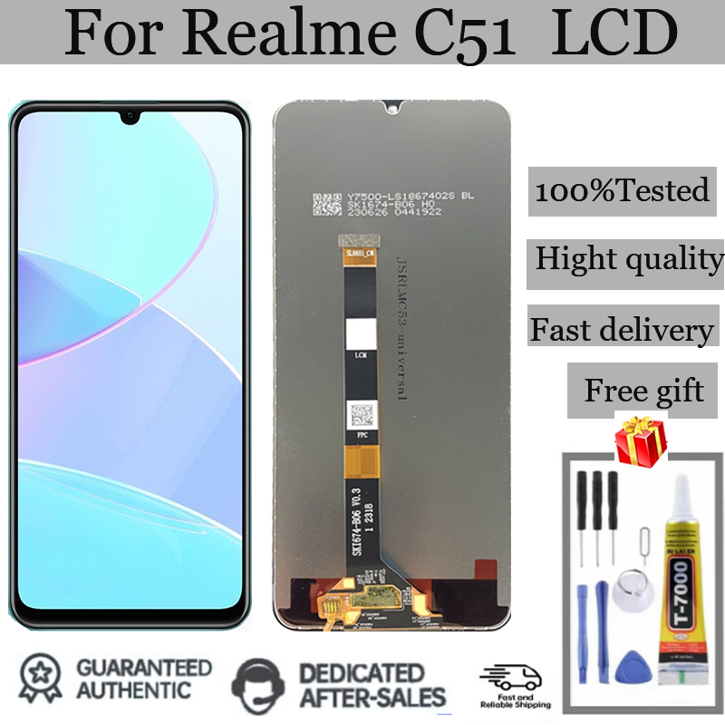 For Realme C51 RMX3830 LCD Display Touch Screen Digitizer Assembly Replacement | Shopee Philippines