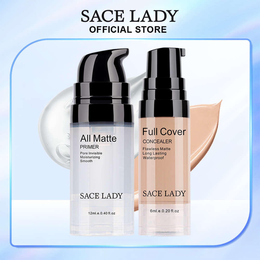 SACE LADY Full Cover Liquid Concealer + Face Makeup Primer Beauty ...