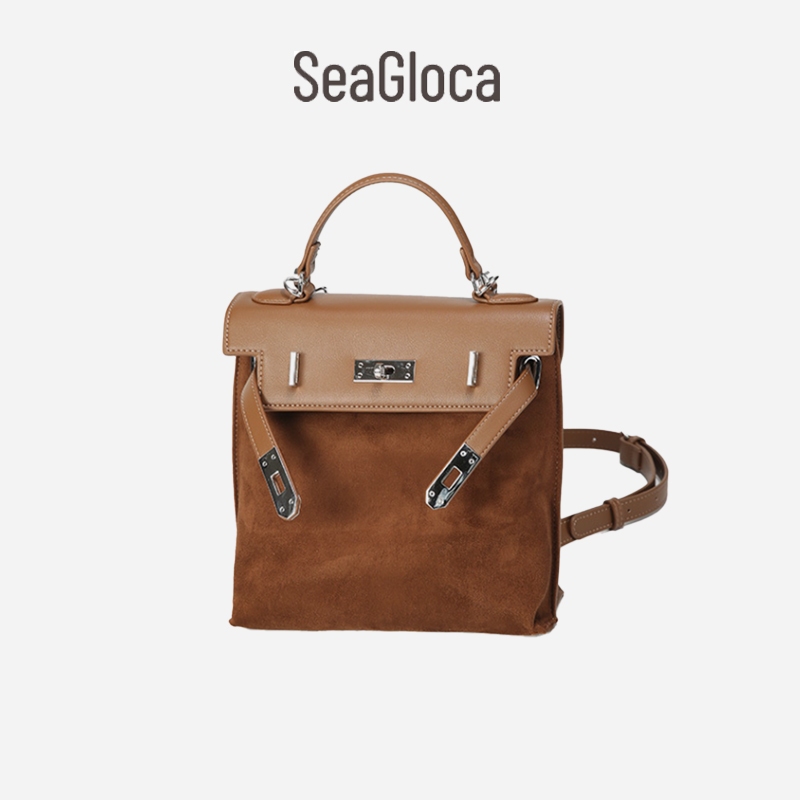 Seagloca Niche Matte Retro Kelly Multifunction Backpack Trendy For ...